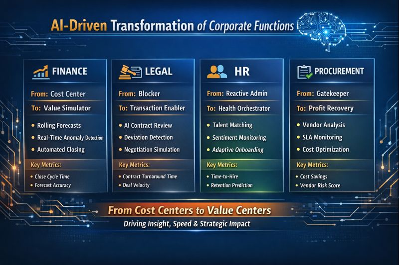 Reimagining Finance, Legal, HR, and Procurement through AI - EFutures CFO