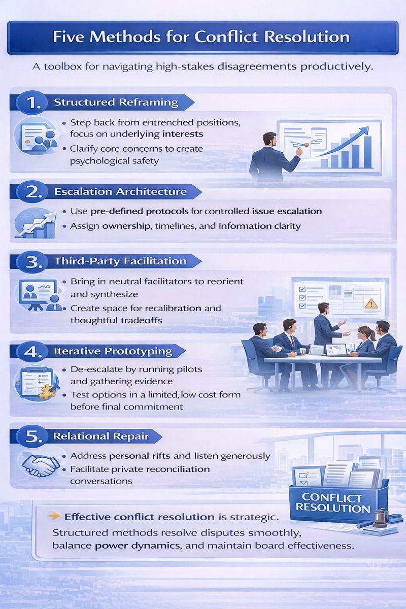 When Tensions Rise: 5 Methods for Resolving Boardroom Conflict Without ...
