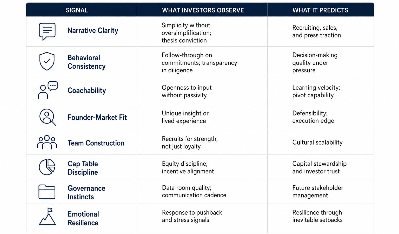 What Investors Look for in Founders at Seed Stage - EFutures CFO